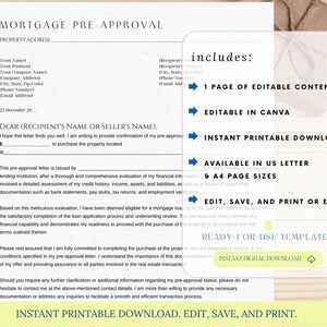 Mortgage Pre-approval Letter, Proof of Funds, Home Loan Approval ...