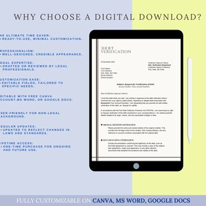 Debt Verification Letter Template, Credit Verification Letter, Loan ...