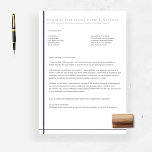 Request for Legal Representation Letter Template, Legal Representation ...