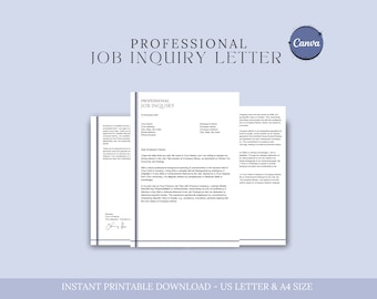 Job Inquiry Letter Template, Job Inquiry Letter, Job Inquiry Template ...