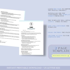 CSR Statement, Corporate Social Responsibility Company Policy Template ...