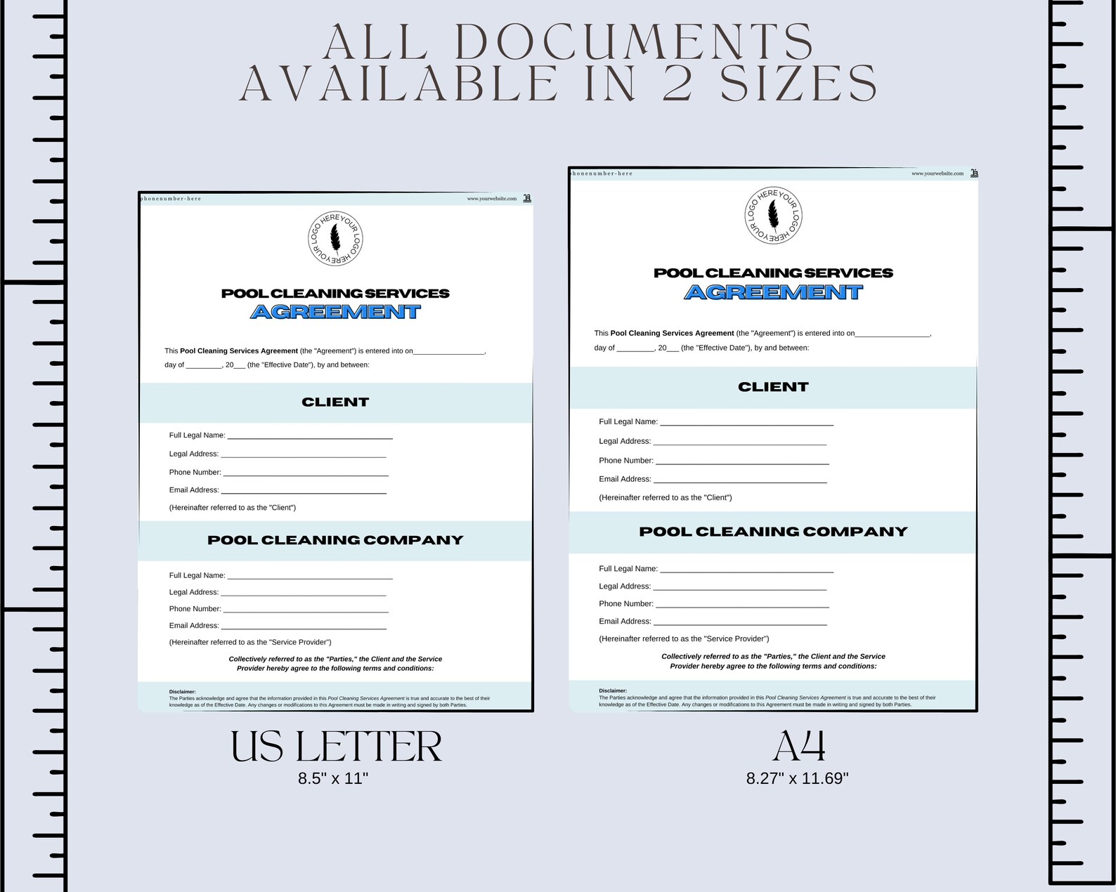 Pool Cleaning Services Agreement, Swimming Pool Service Agreement ...