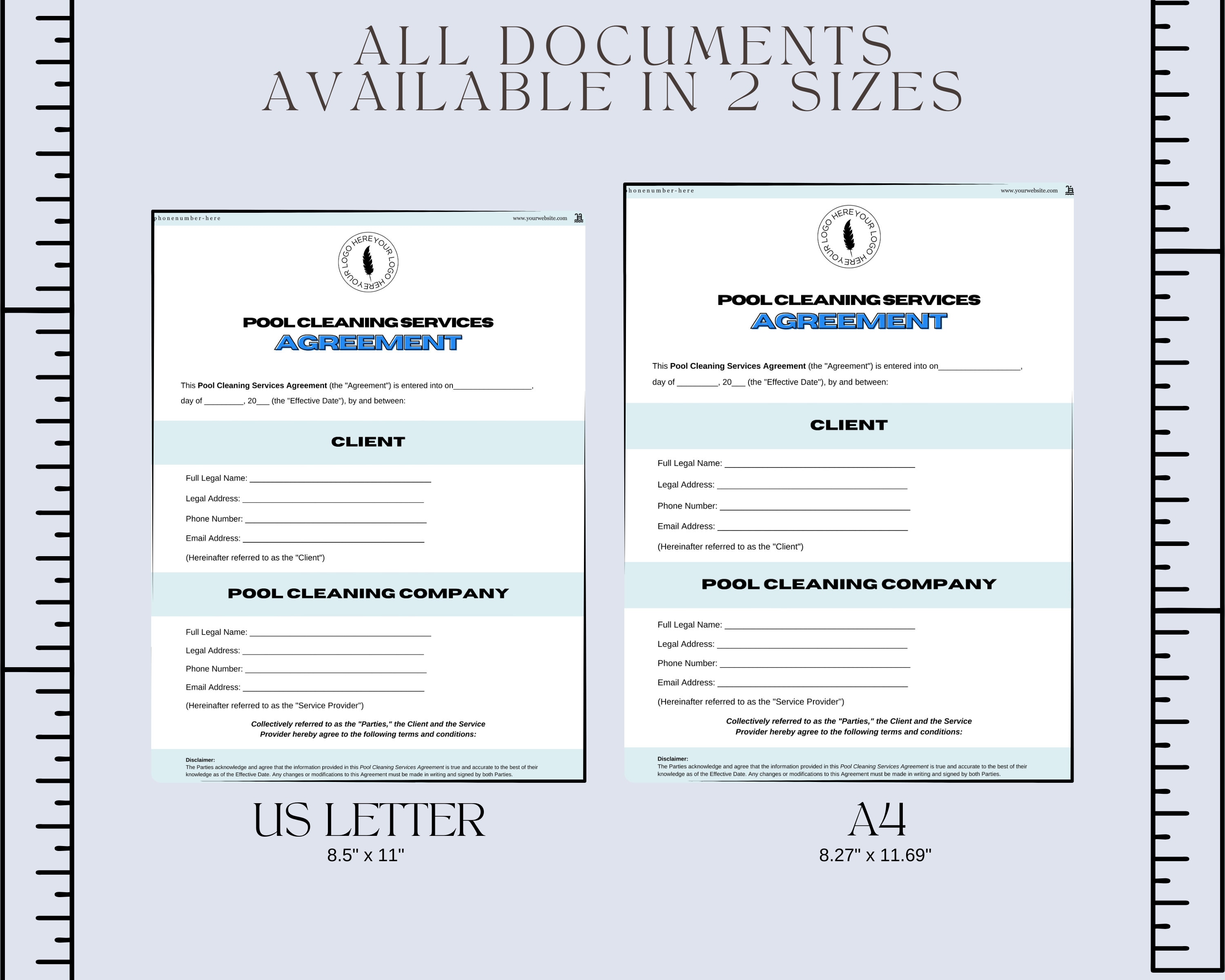 Pool Cleaning Services Agreement, Swimming Pool Service Agreement ...