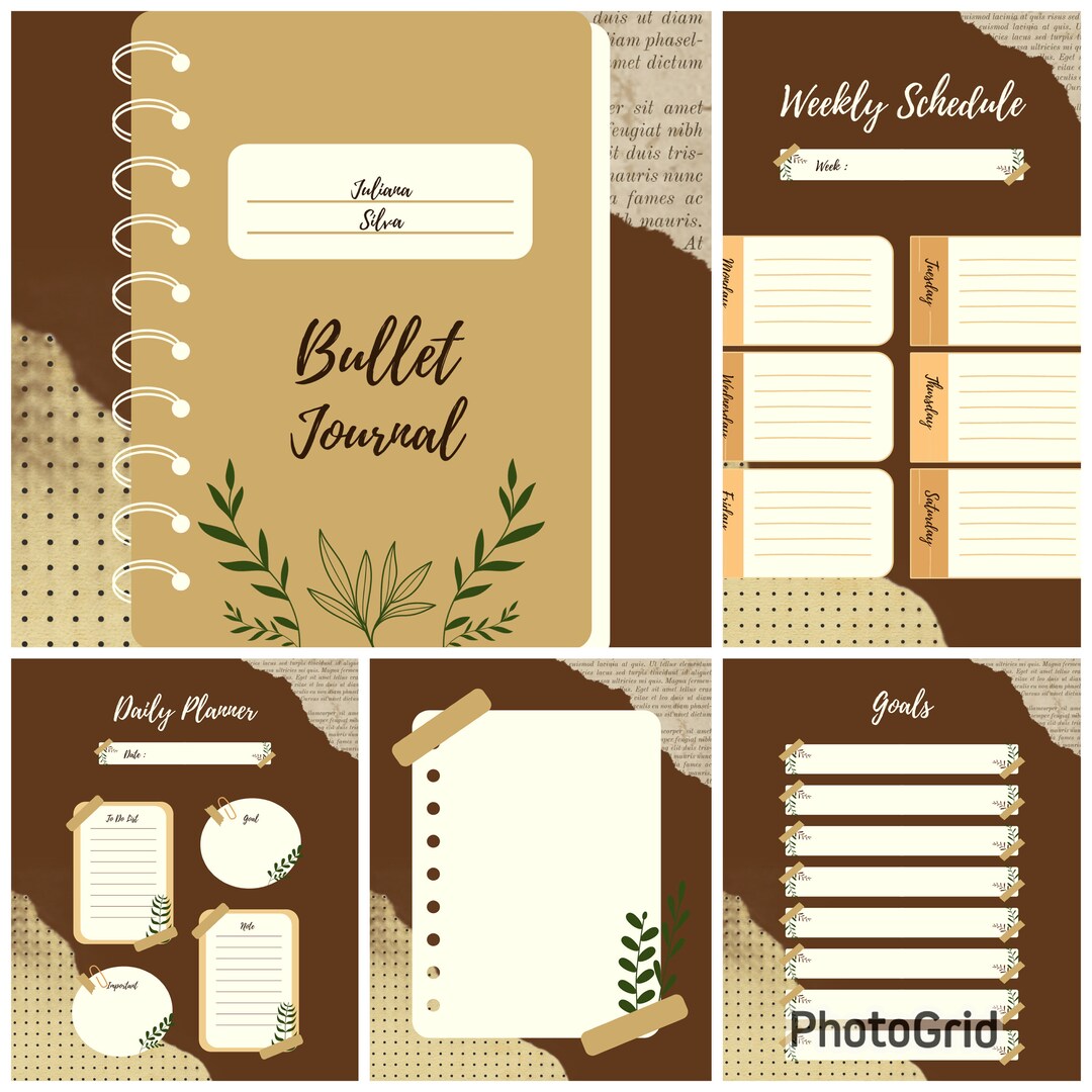 Daily Digital Journal, Daily Notes Journal, Diary Journal, 7 Daily ...