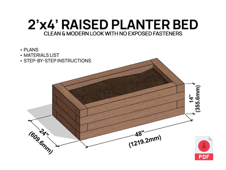 DIY Raised Bed Garden Box Plans - Simple, Strong, and Beautiful - With Step-by-step Instructions ...