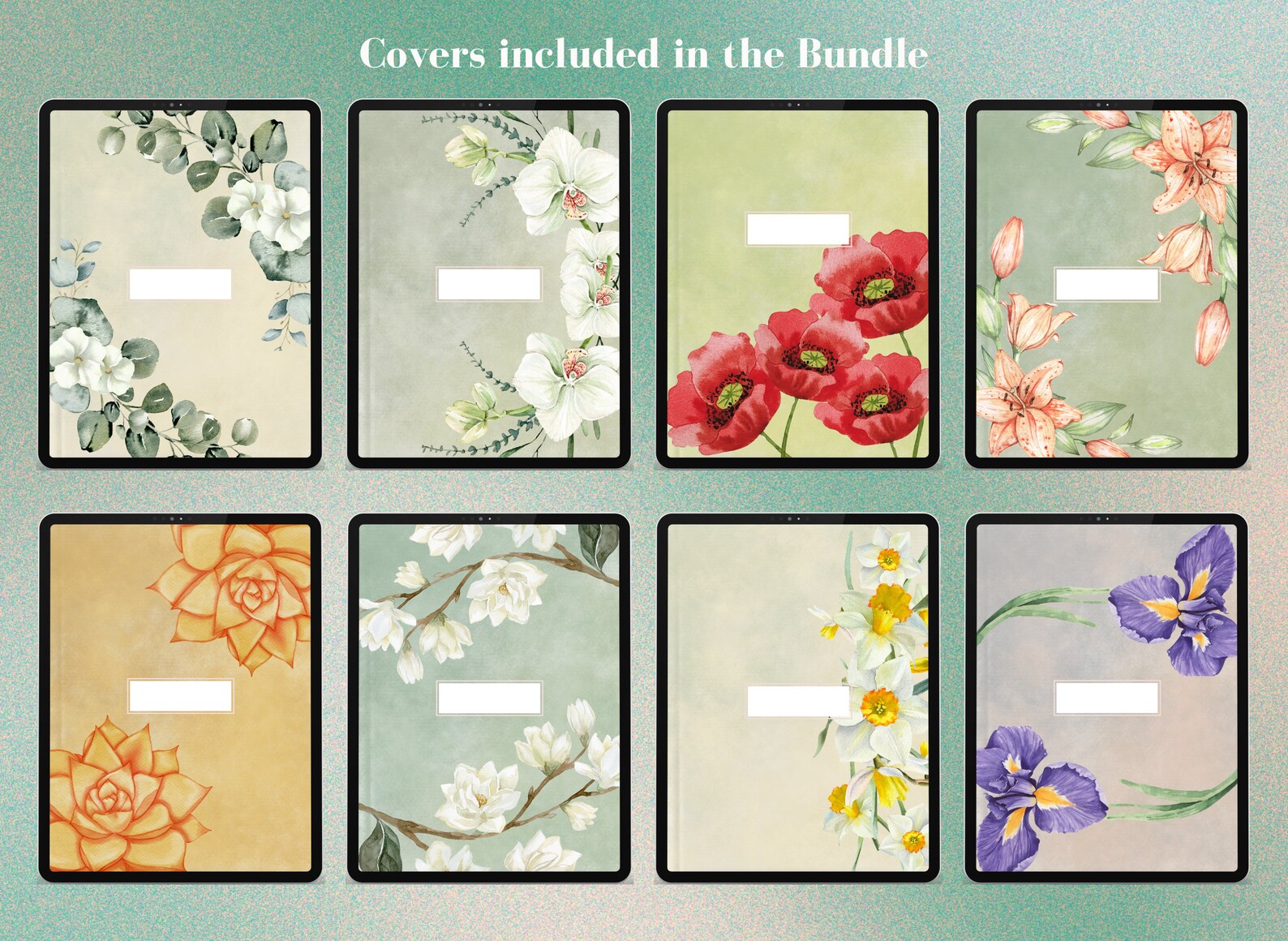 30 Digital Notebook Covers | Digital Notebook, Journal, and Planners ...