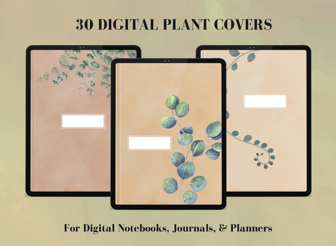 30 Digital Plant Covers | Digital Notebooks, Journals, and Planners ...