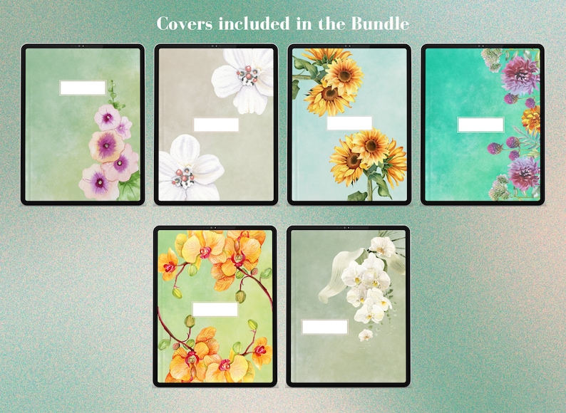 30 Digital Notebook Covers | Digital Notebook, Journal, and Planners ...