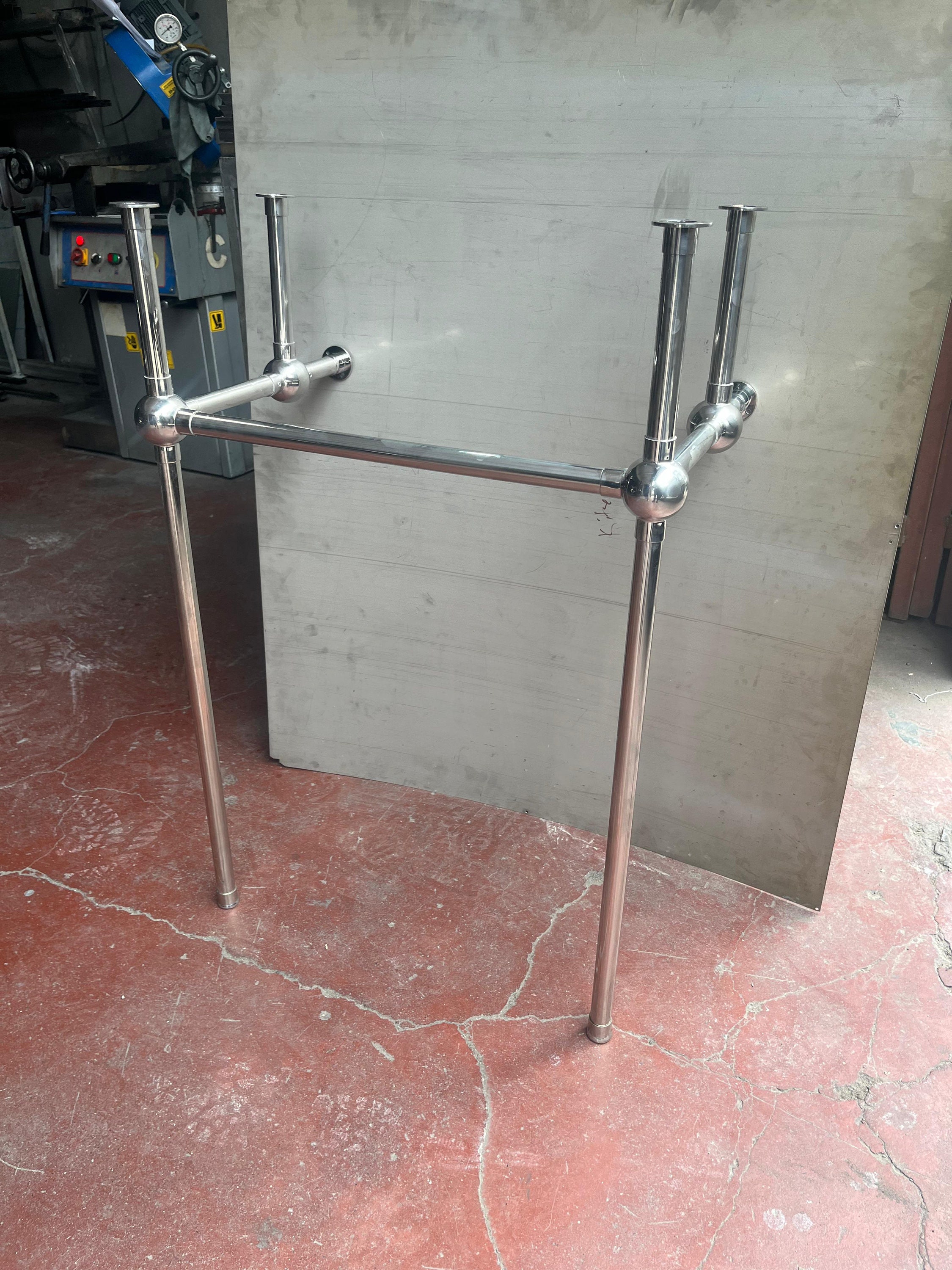 Custom Chrome Sink Legs: Luxury Metal Vanity Base Support - Etsy