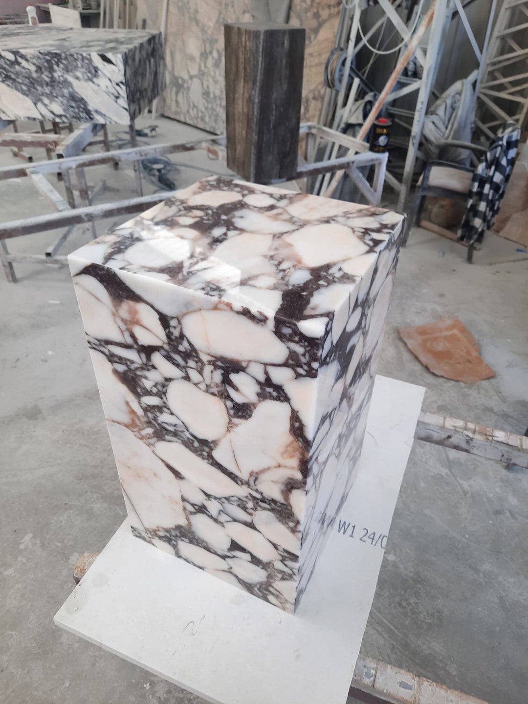 Calacatta Viola Marble Side Table, Coffee Table , Marble Coffee Table ...