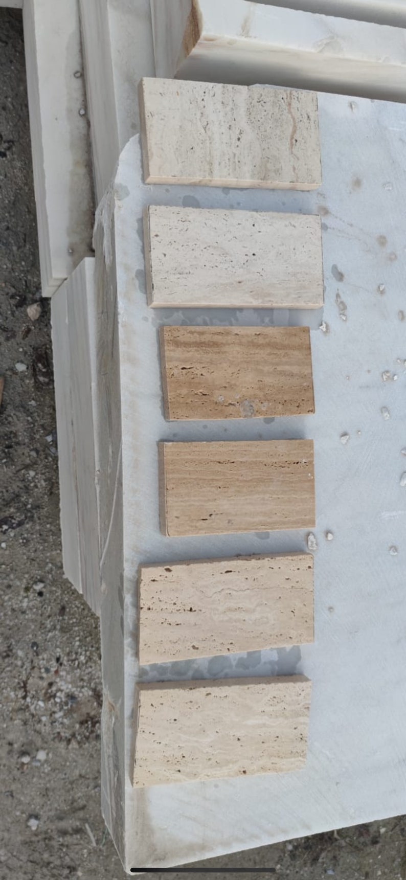 Natural Travertine Stone Samples: DIY Projects - Etsy