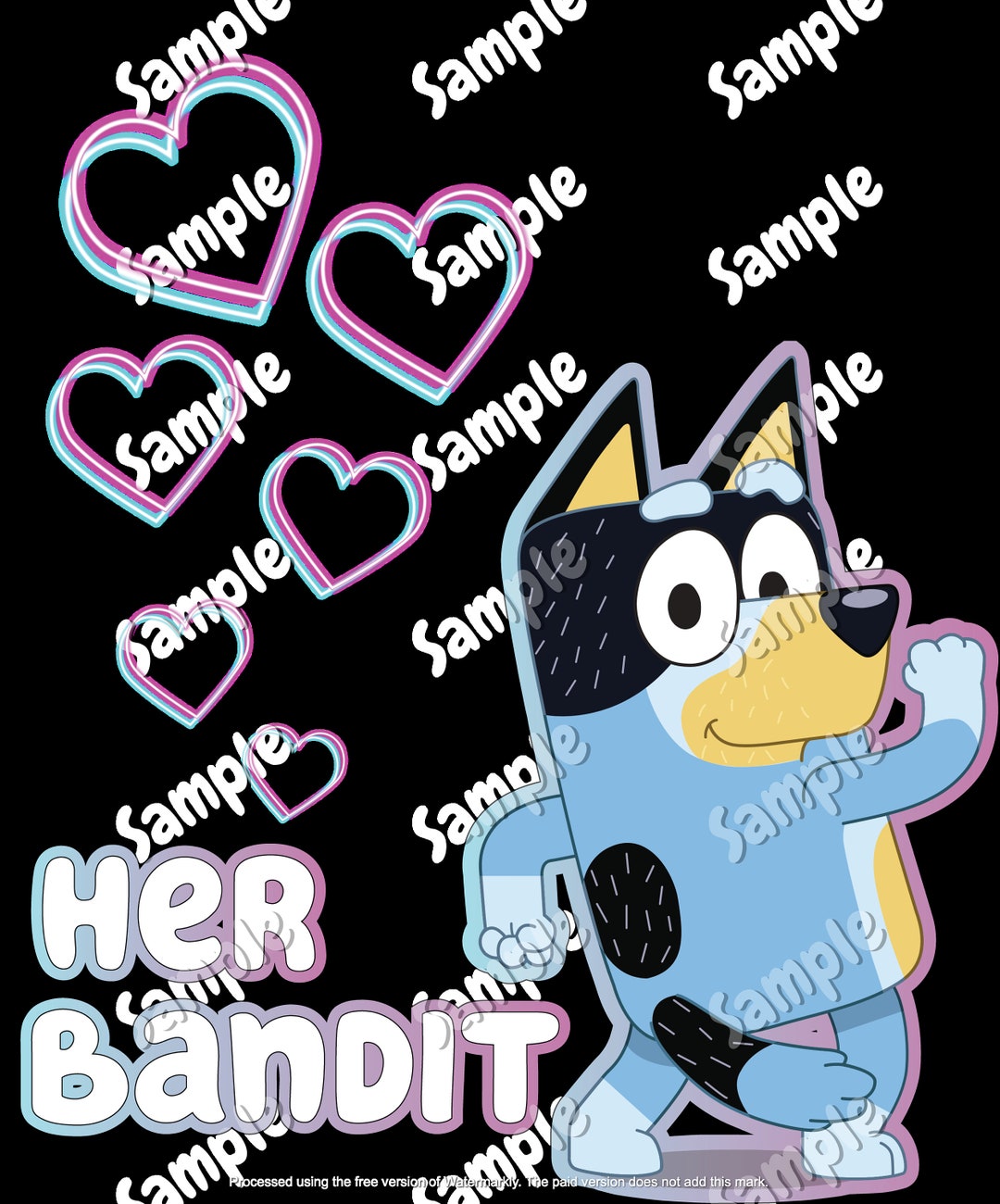 Bluey Valentines Couples Png Dog Cartoon Bandit Couple Couples Png ...