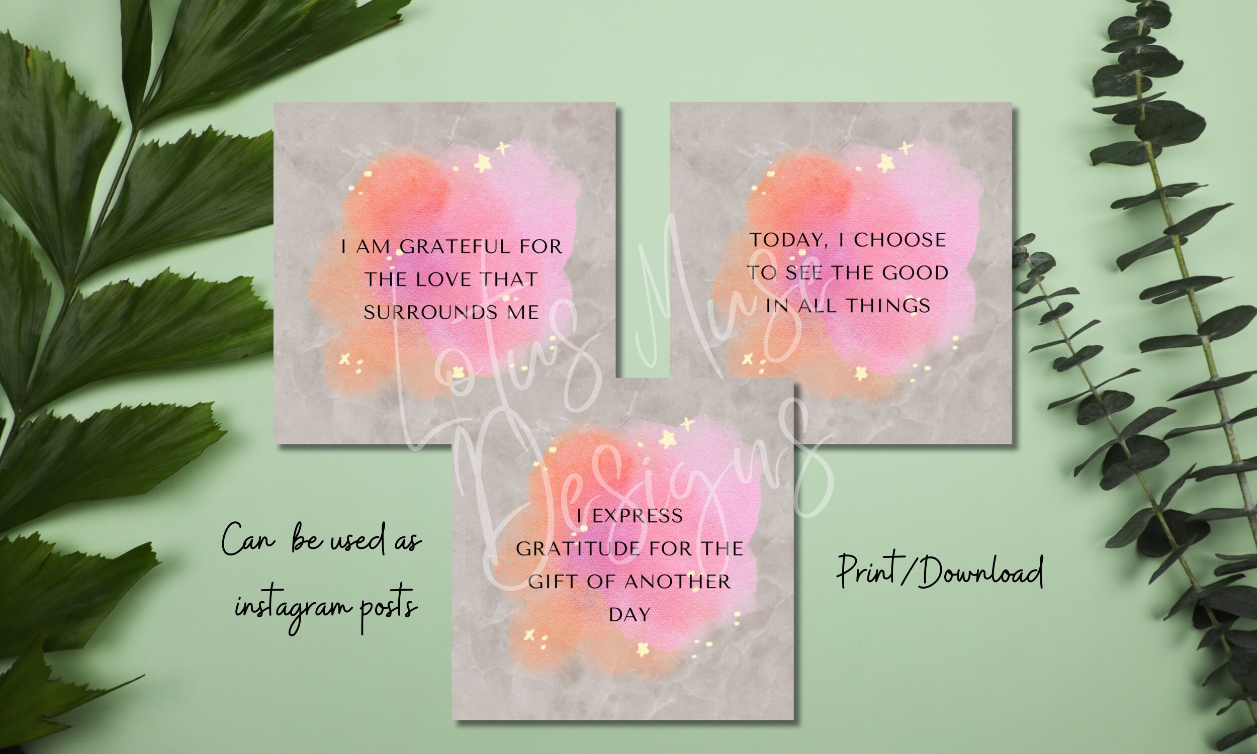 Gratitude Affirmation Cards, Gratitude Affirmation, Affirmation Cards ...