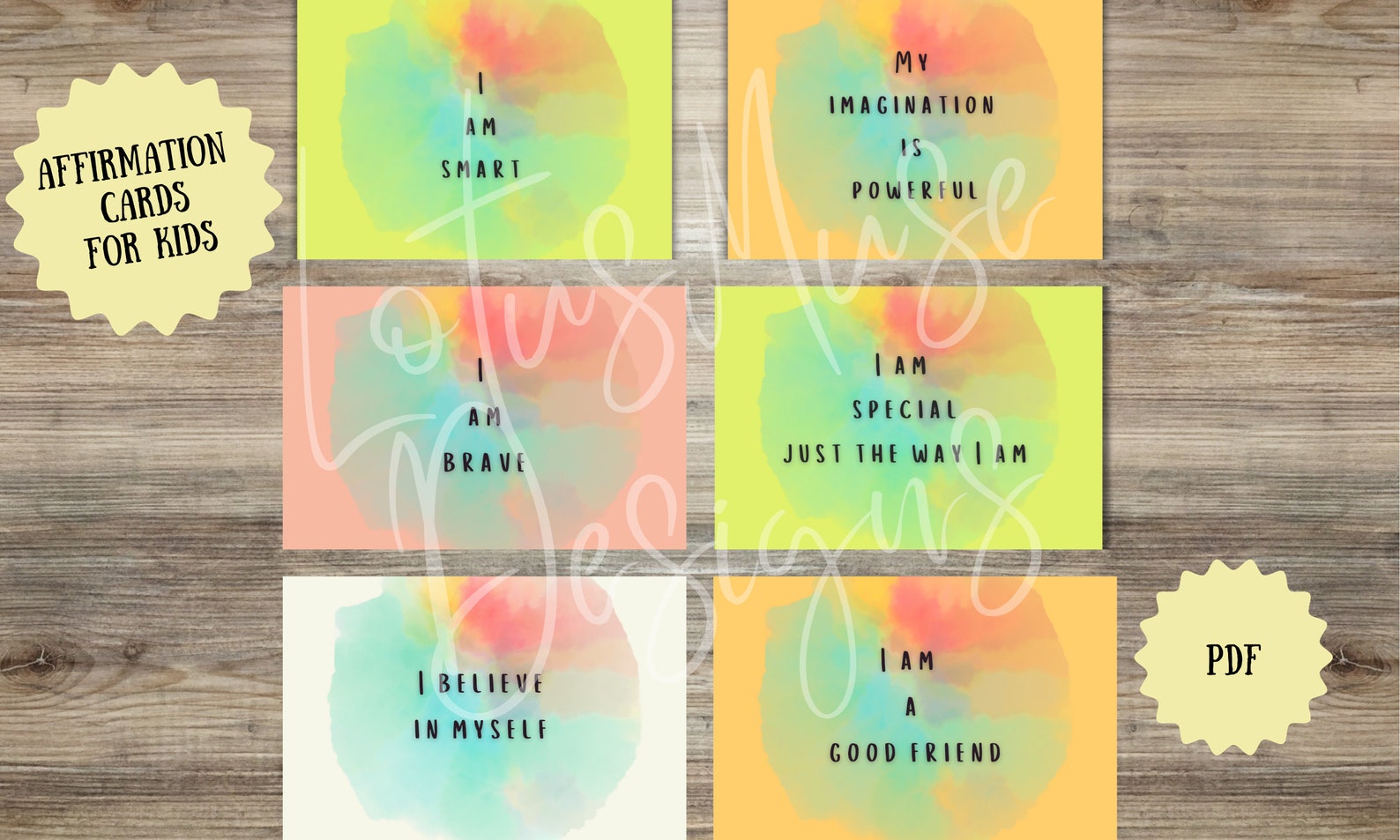 22 Printable Affirmation Cards for Kids, Affirmation Kids Cards ...