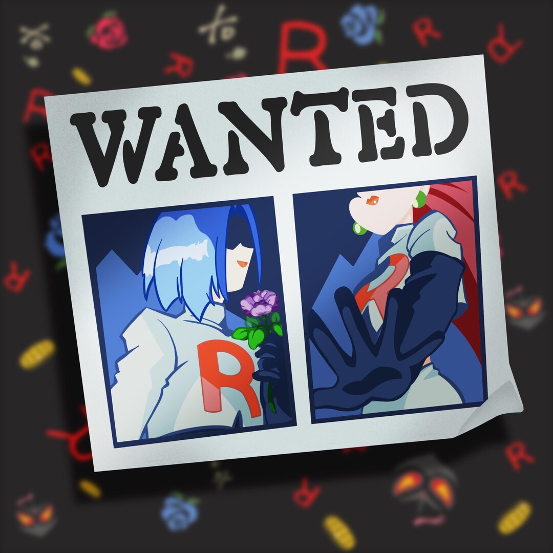 Wanted: Team Rocket Sticker - Pokemon - Etsy