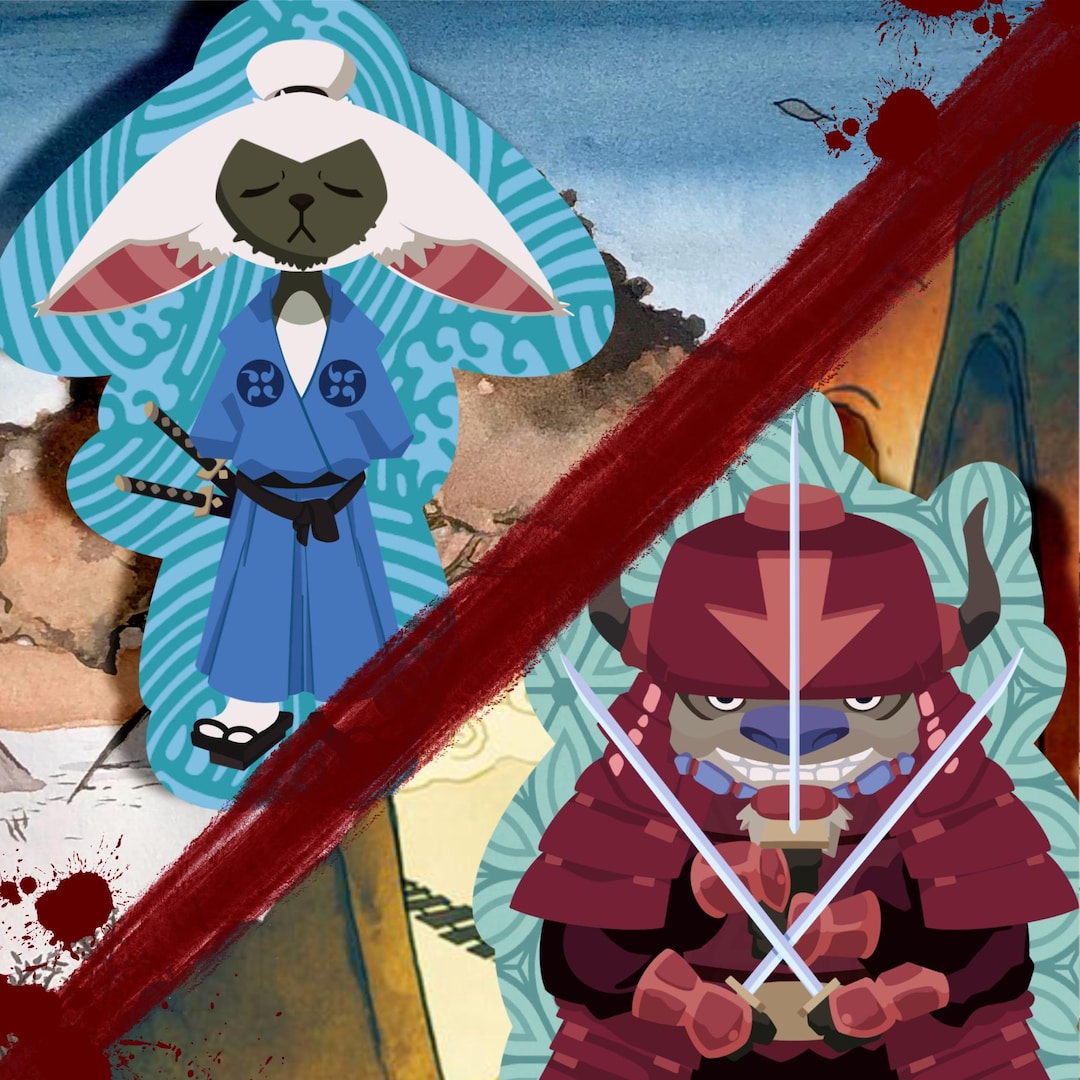 ATLA - Appa Vs. Momo Stickers - Etsy