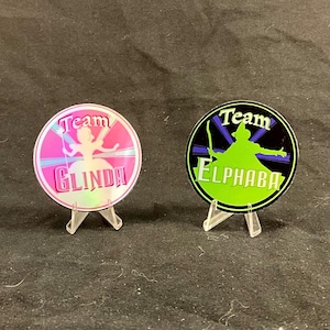 Wicked - Team Elphaba or Team Glinda Stickers - Etsy