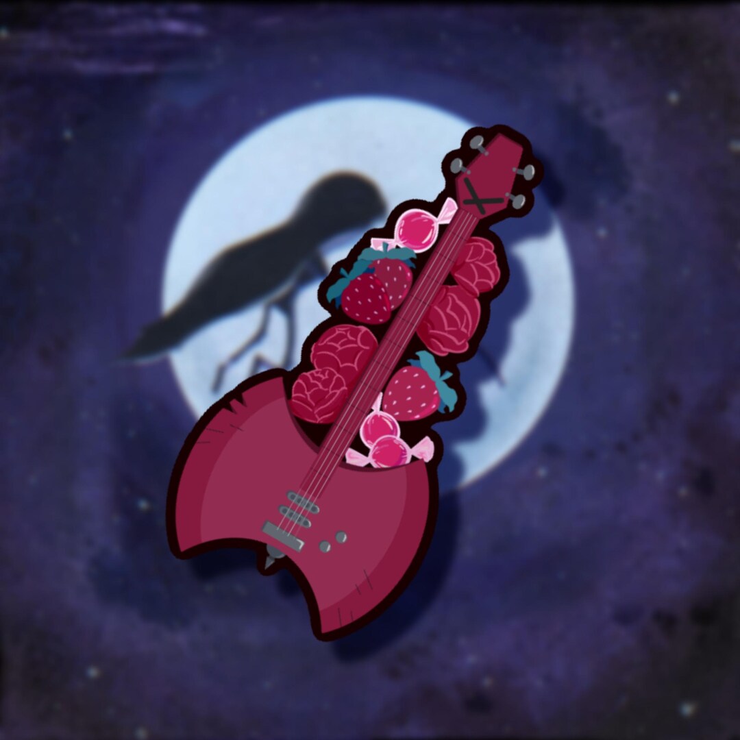 Marceline’s Axe Bass - Adventure Time Stickers - Etsy