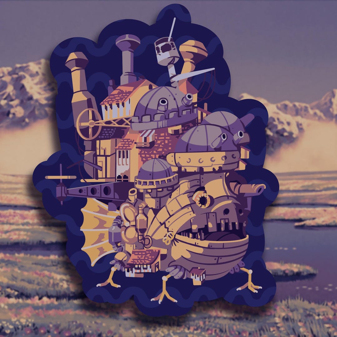 Howl’s Moving Castle Sticker - Etsy