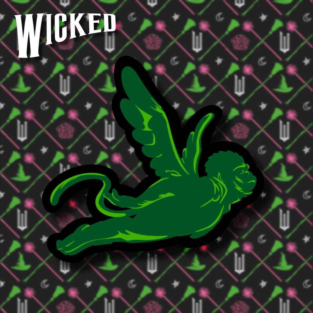 Flying Monkey - Wicked Stickers - Etsy