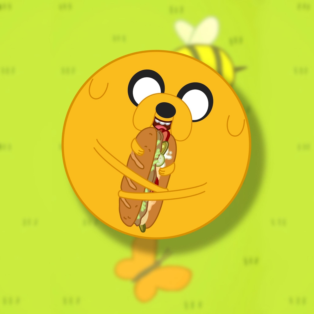 Jake's Perfect Sandwich - Adventure Time Sticker - Etsy