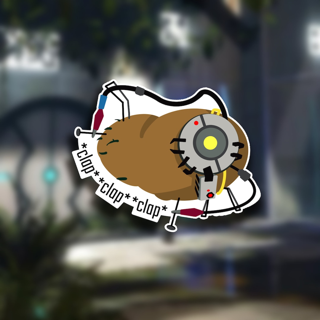 Potatos Slow Clap Processor - Portal Sticker - Etsy