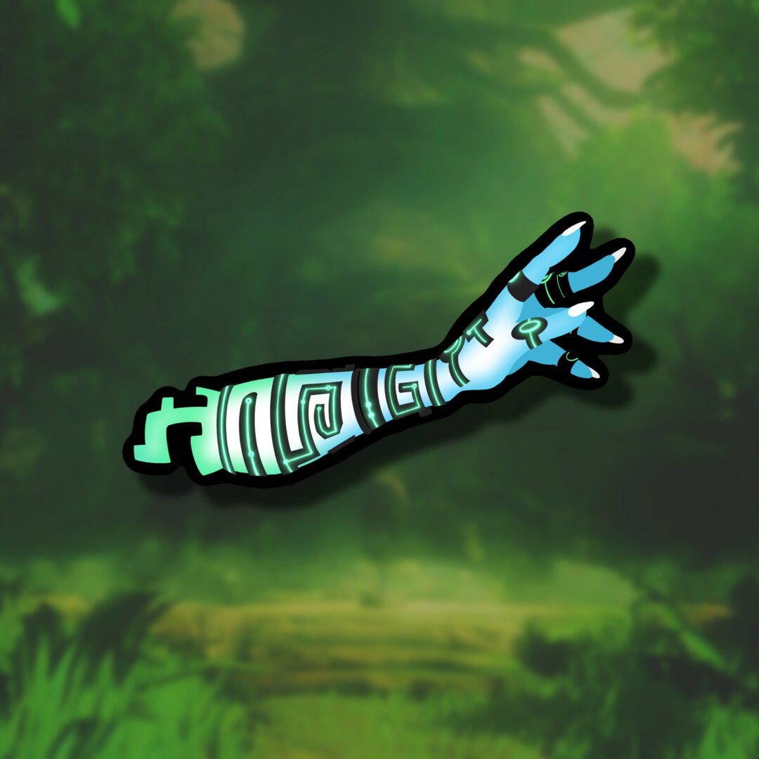 The Legend of Zelda - Zonai Arm Sticker - Etsy