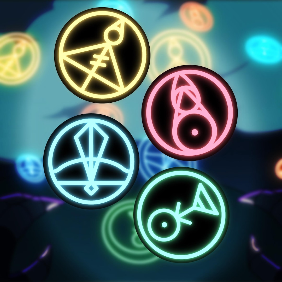 The Owl House: Glow in the Dark Glyph Stickers - Etsy