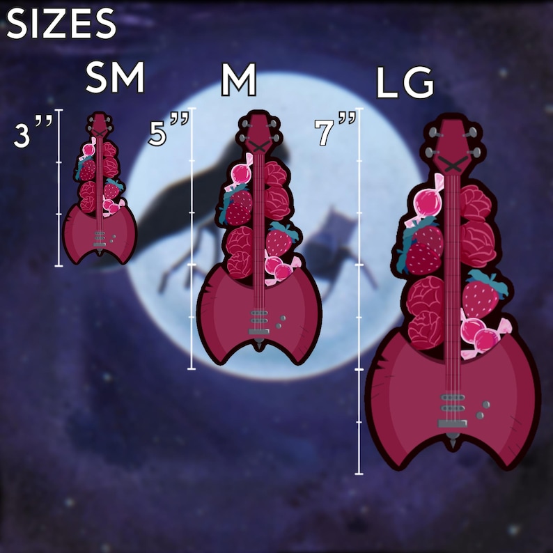 Marceline’s Axe Bass - Adventure Time Stickers - Etsy