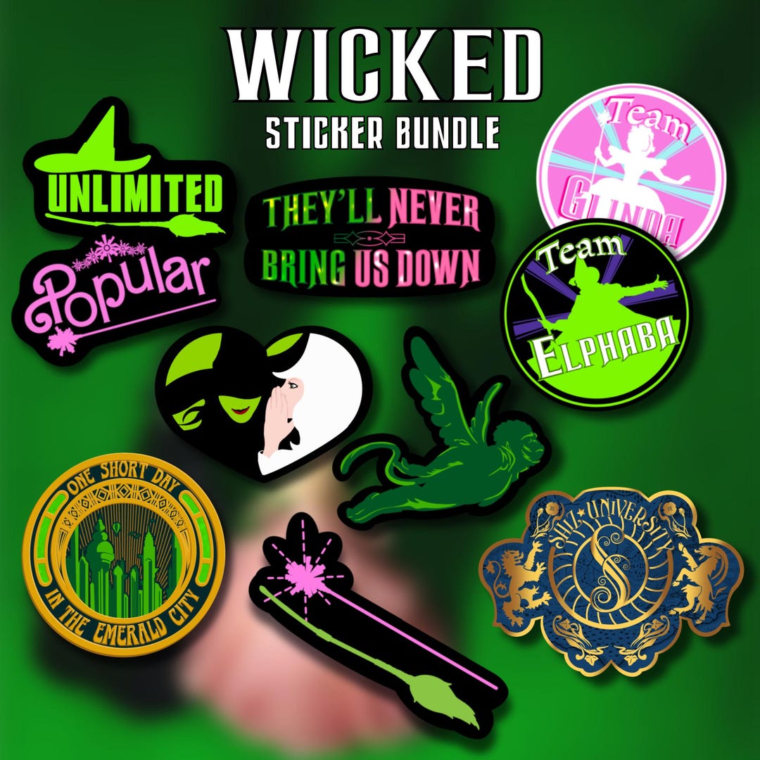 Wicked Sticker Bundle - Etsy