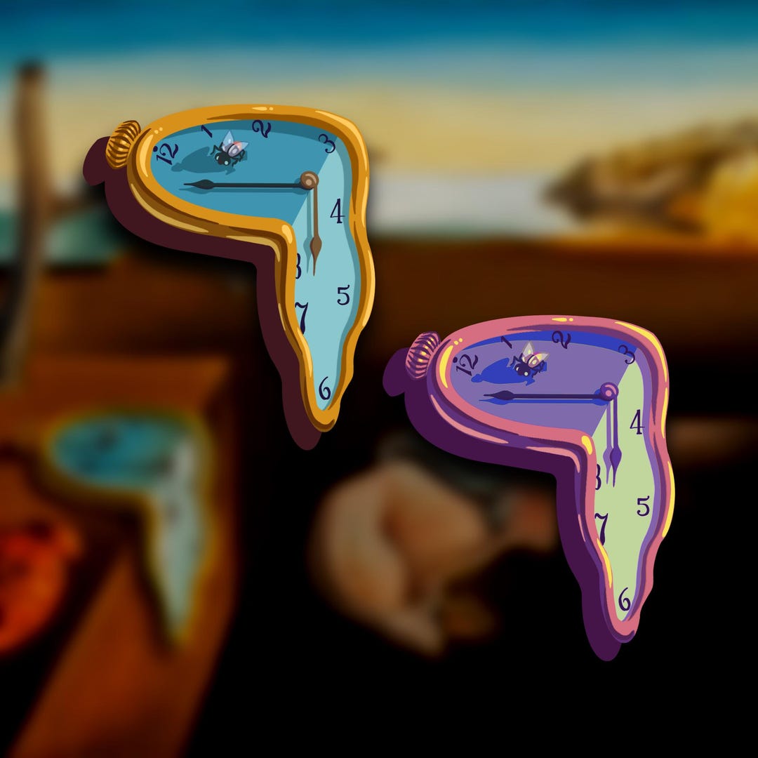 Re: the Persistence of Memory- Salvador Dali Sticker - Etsy