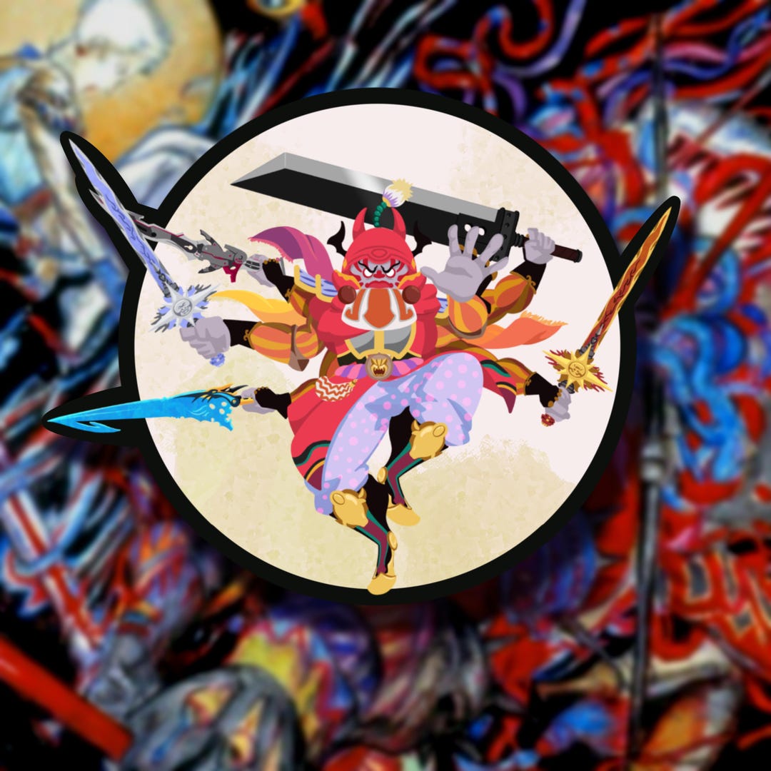 Eccentric Swordsman: Gilgamesh! - Final Fantasy Stickers - Etsy