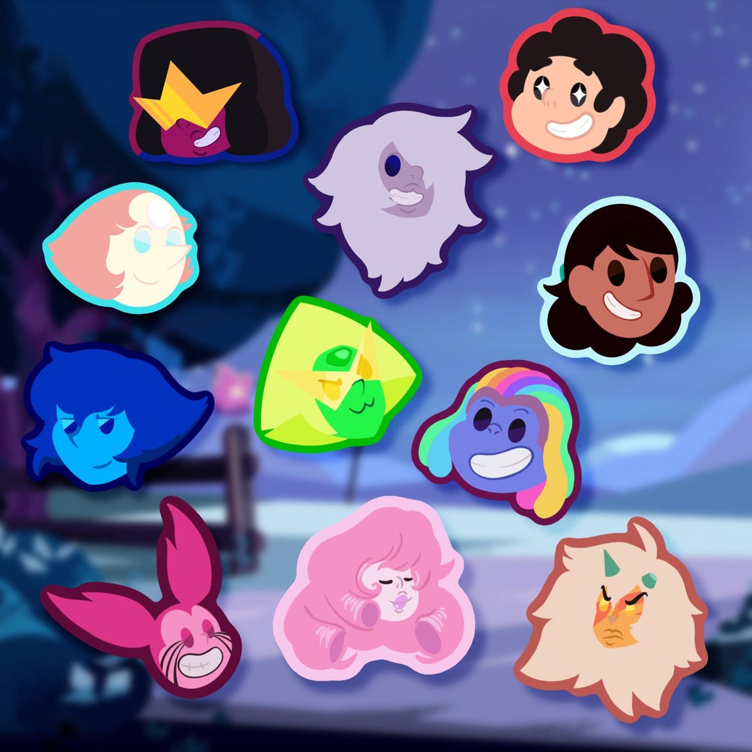 Steven Universe Character Icons Vol.1 - Steven Universe Stickers - Etsy