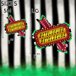 Betelguese Betelguese Sign - Beetlejuice Sticker - Etsy