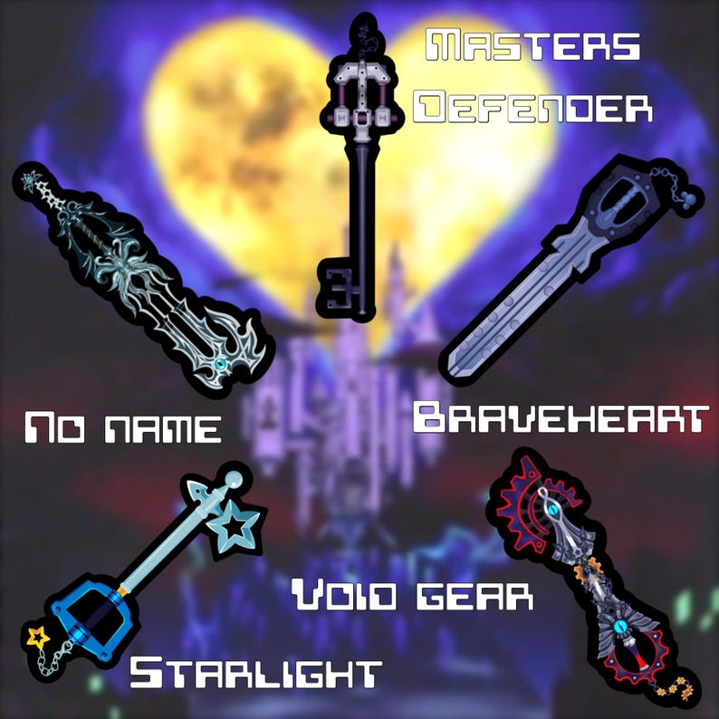 Keyblade Collection Vol.2 - Kingdom Hearts Stickers - Etsy