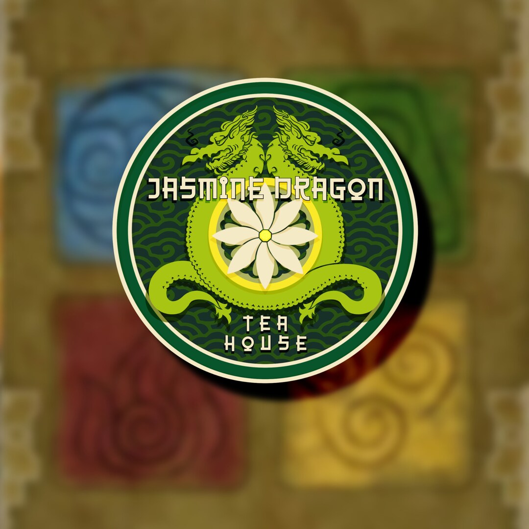 ATLA - Jasmine Dragon Tea House Sticker - Etsy