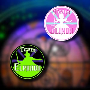 Wicked - Team Elphaba or Team Glinda Stickers - Etsy