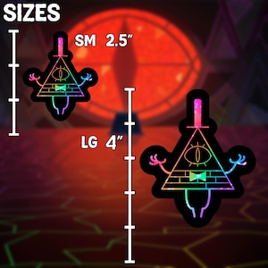 Bill Cipher: Gravity Falls Sticker - Etsy