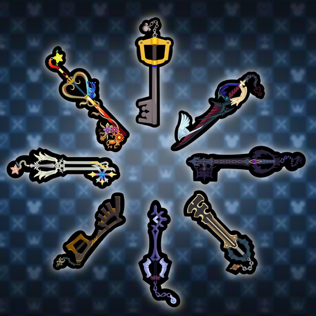 Keyblade Collection Vol.1 - Kingdom Hearts Stickers - Etsy