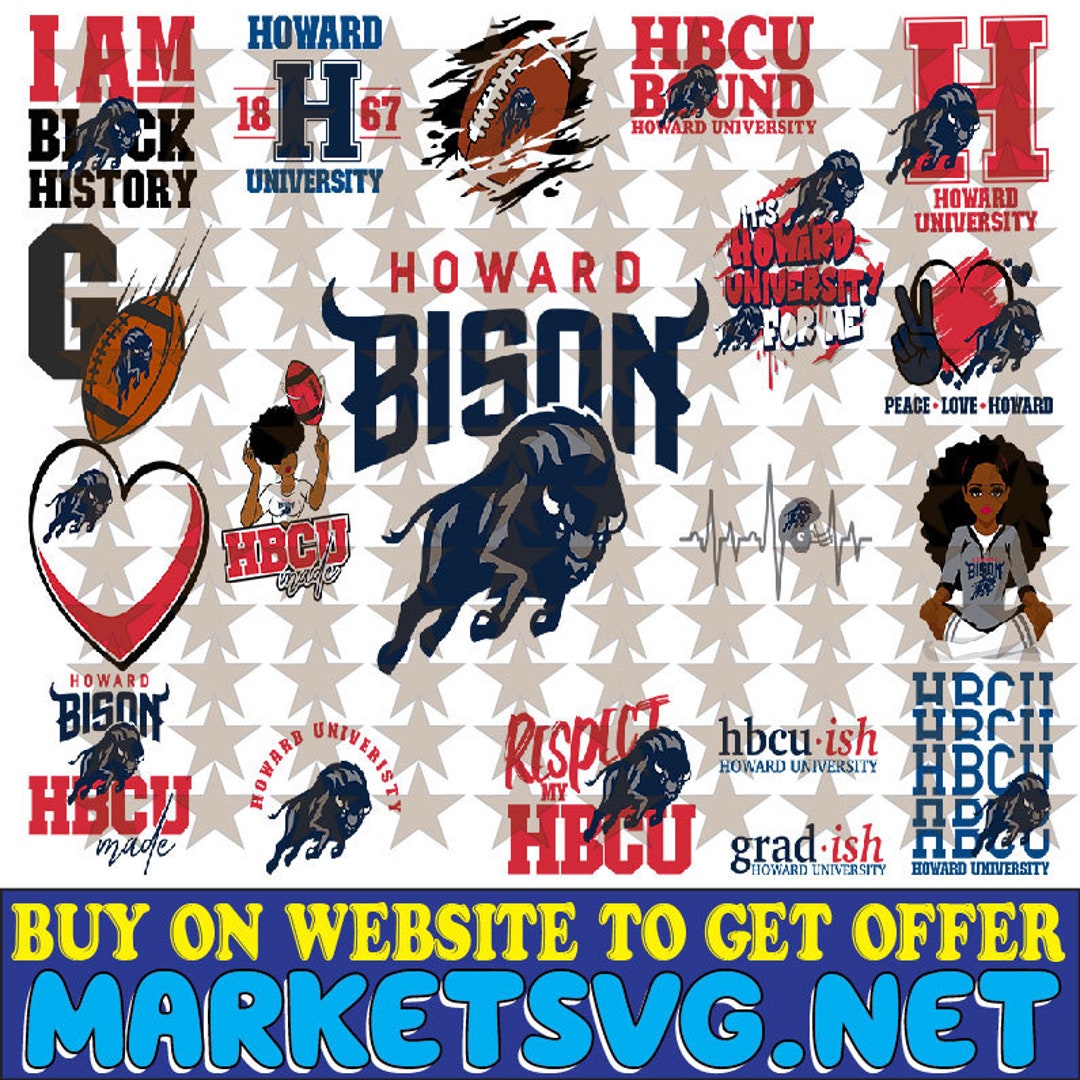 Howard University Svg HBCU Svg Collections HBCU Svg - Etsy