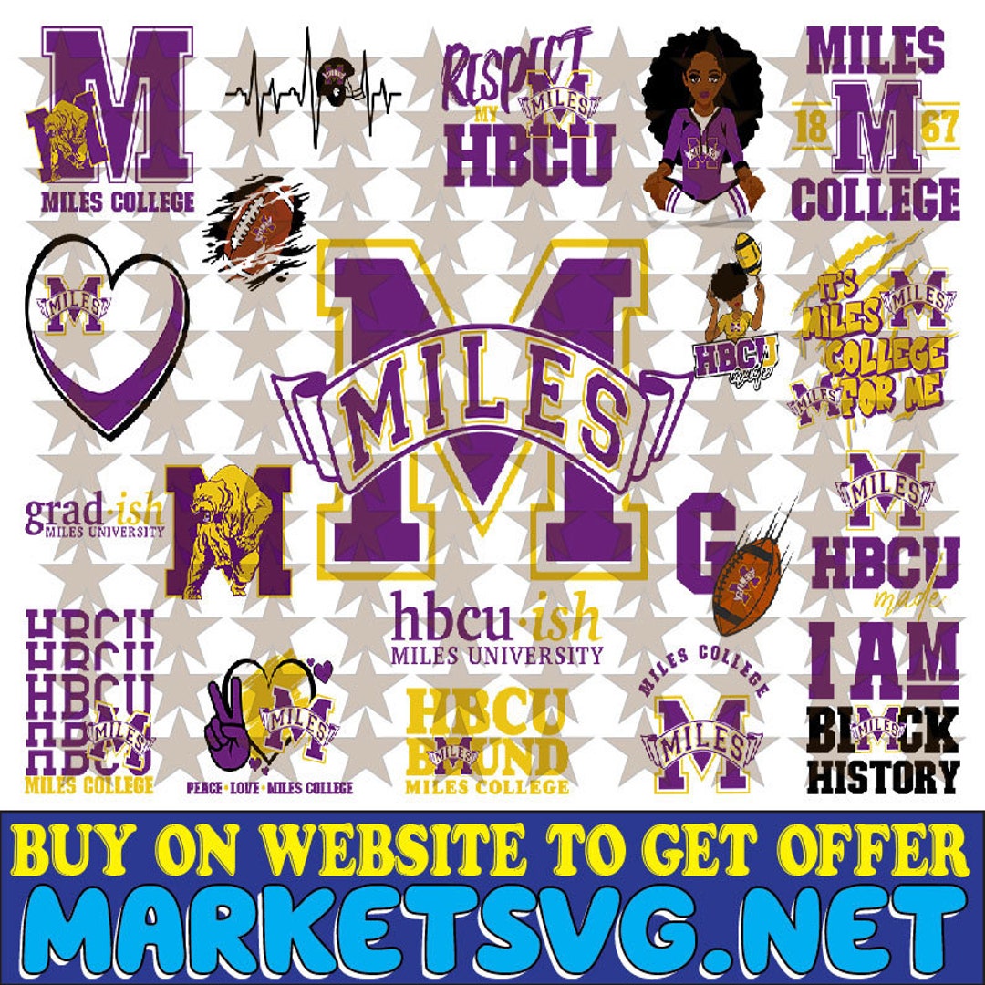 Miles College Svg HBCU Svg Collections HBCU Svg Football - Etsy