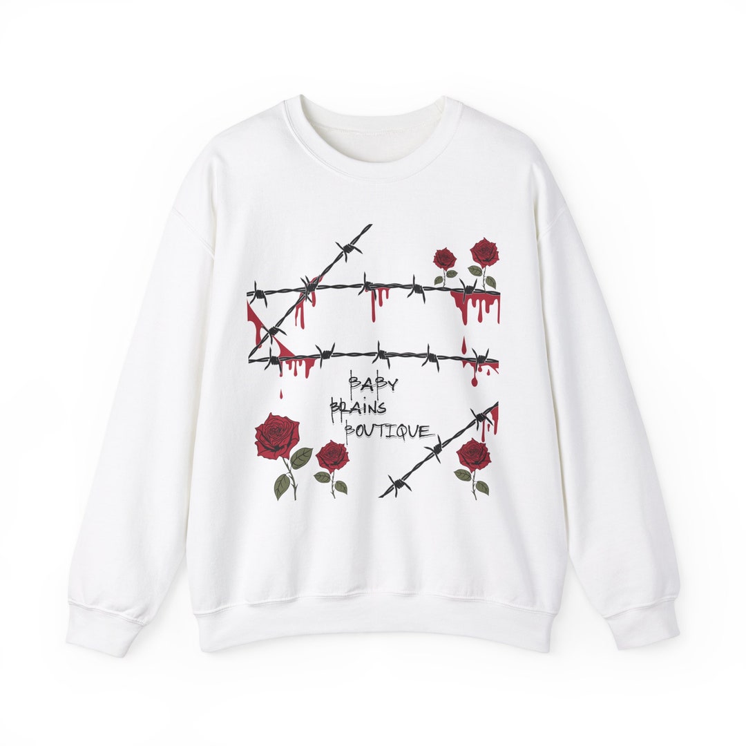 Emo Graphic Sweatshirt Alternative Fashion Sweater Grunge 2000s ...