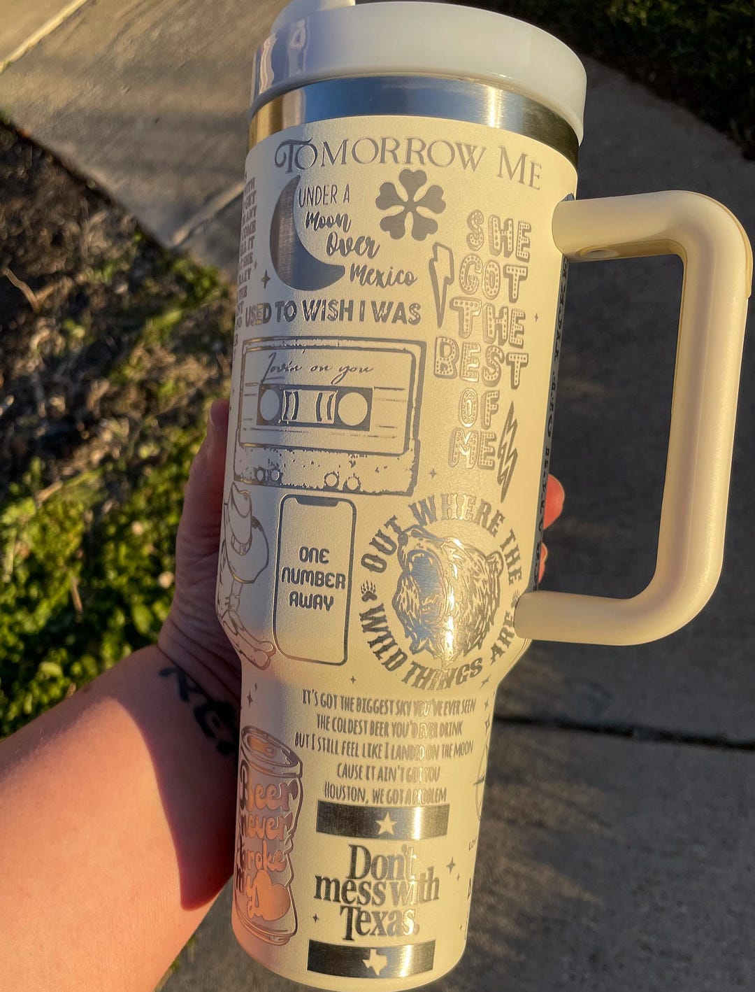 Luke Combs Engraved 40oz Stanley Styled Tumbler With Various Color ...