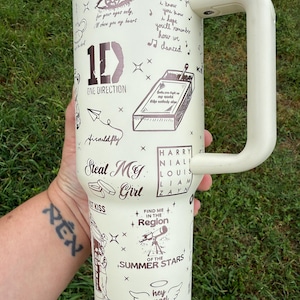 One Direction Custom Tumbler - Perfect for 1D Fans! - Etsy