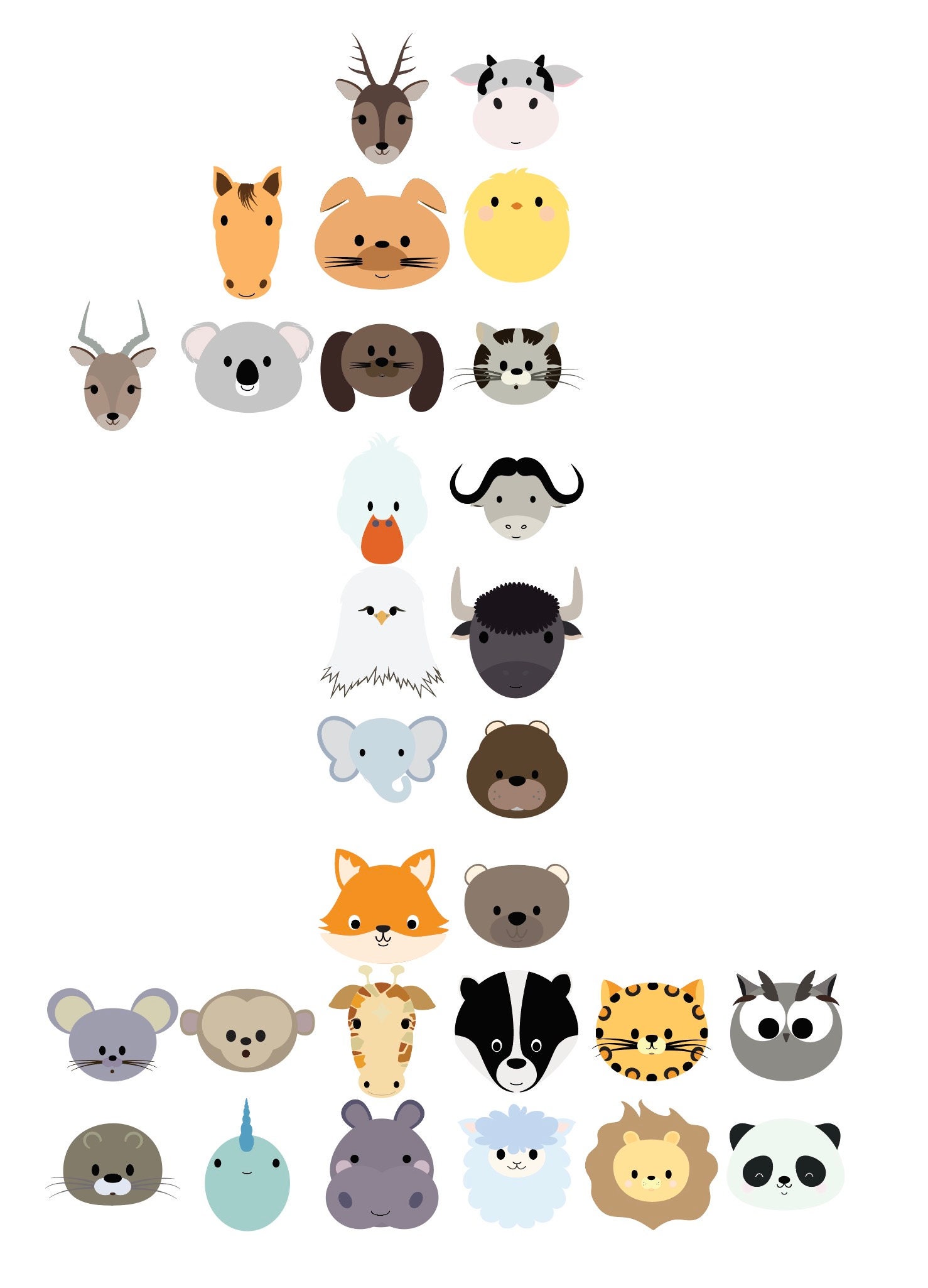 Little Animal ABC & 123 Posters A3 Size - Etsy