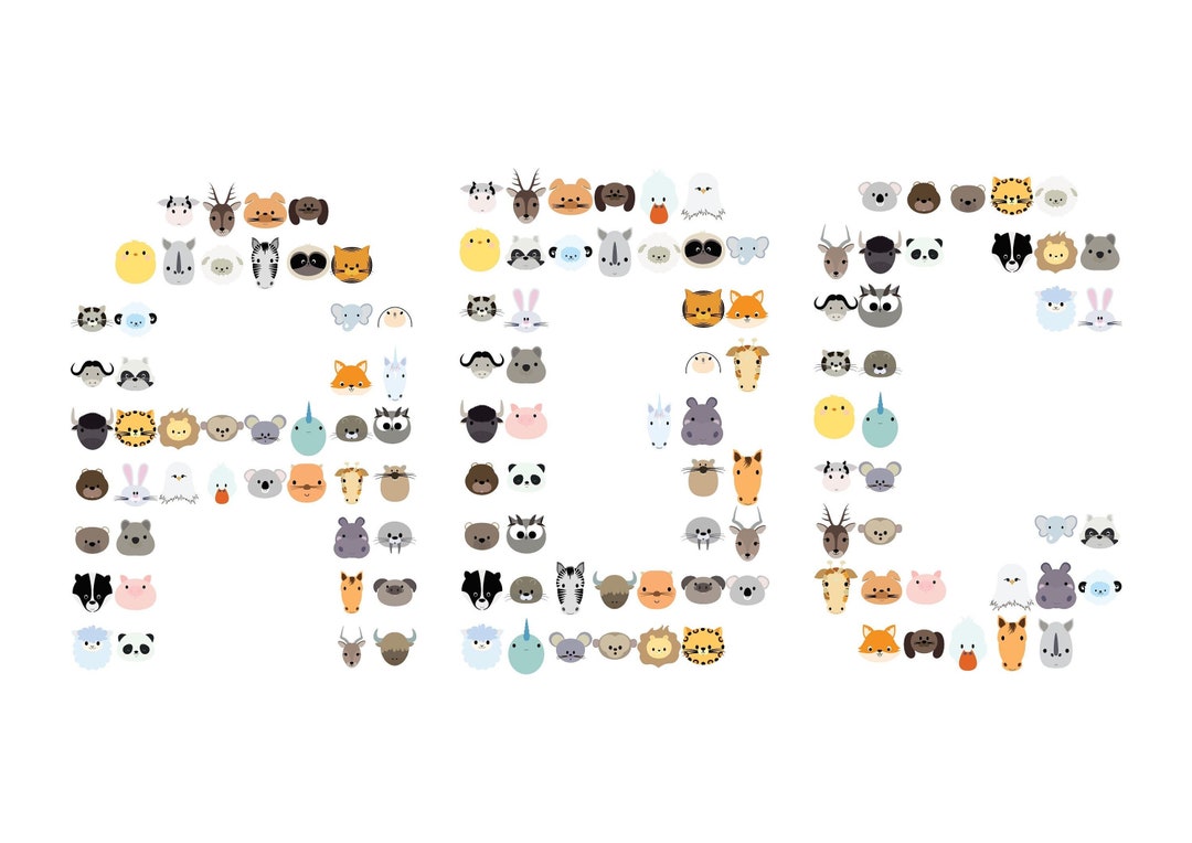 Little Animal ABC & 123 Posters A3 Size - Etsy