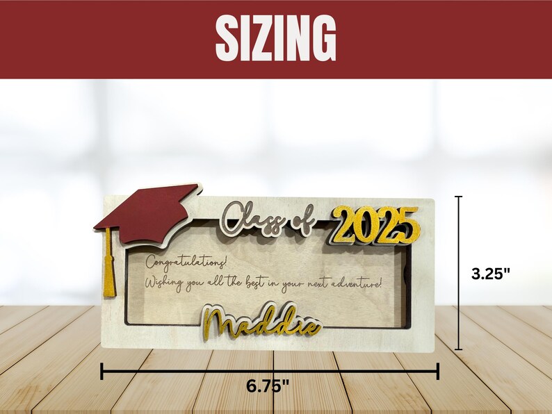 Personalized Graduation Money Holder, Custom Graduation Gift ...