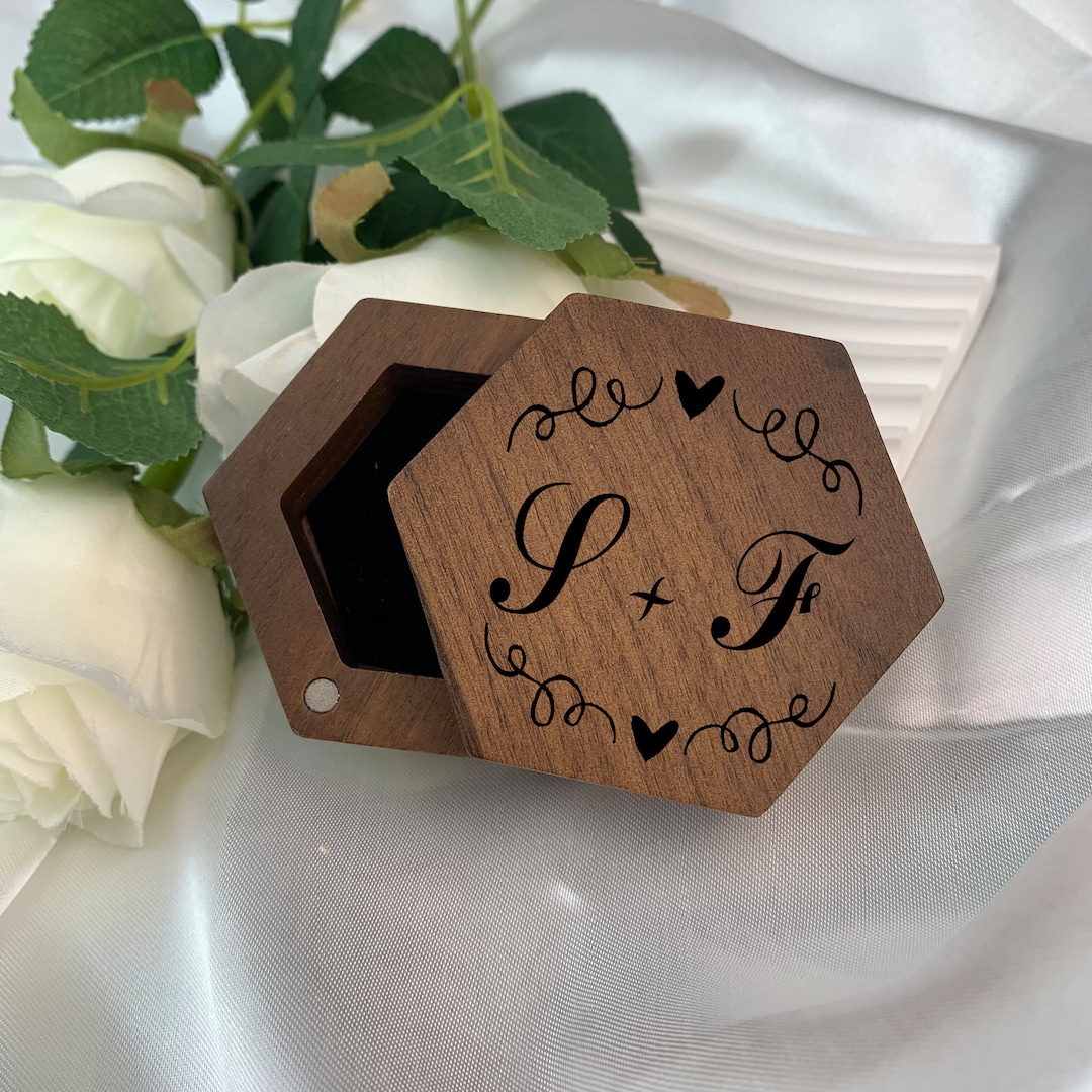 Wooden Ring Boxes for Wedding Ceremonies Ring Pillow Replacements ...