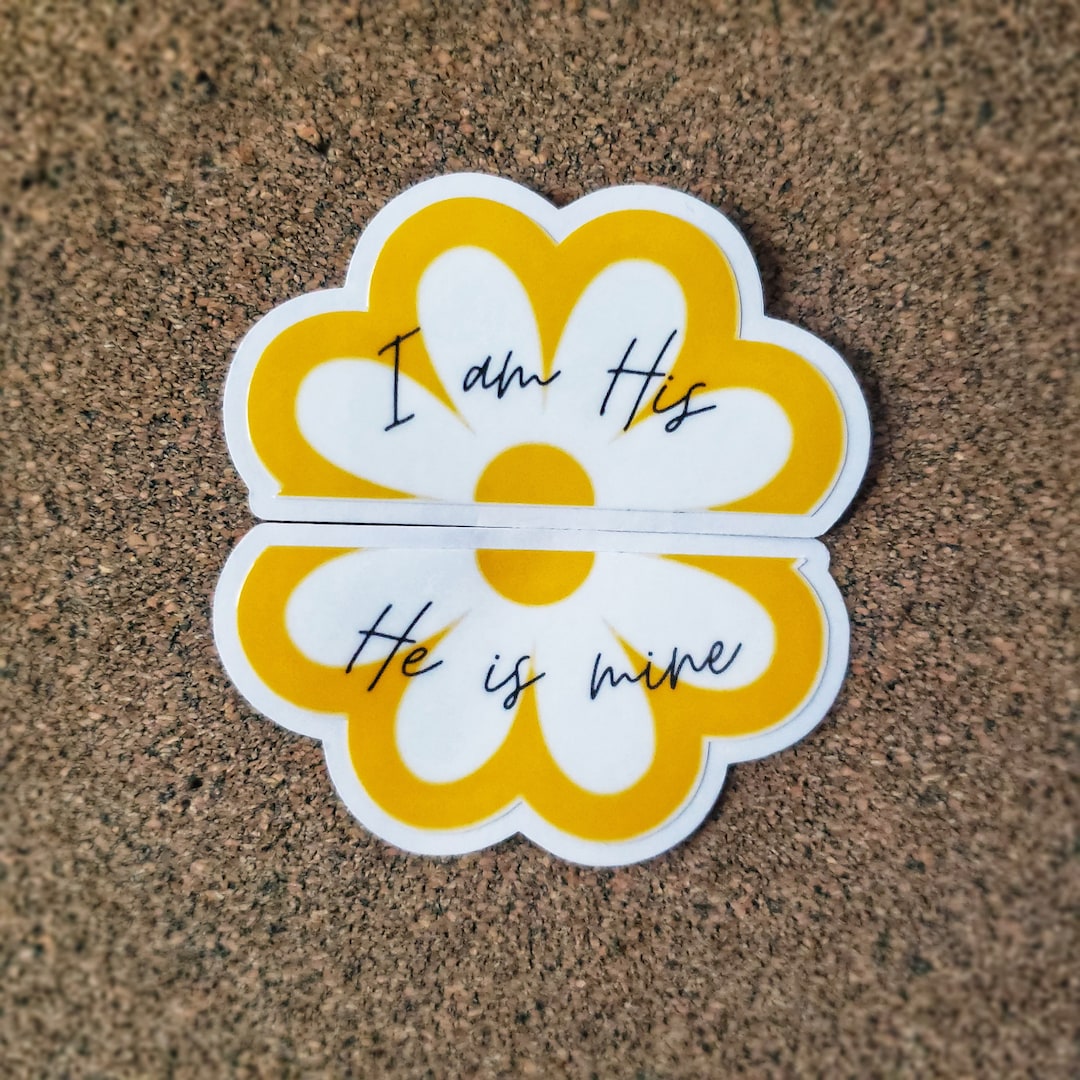 I Am His He is Mine Split Sticker Set - Etsy