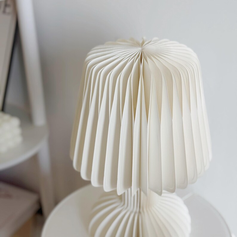 Origami Table Lamp, Folding Paper Lamp, Modern Bedside Lamp, Minimal ...